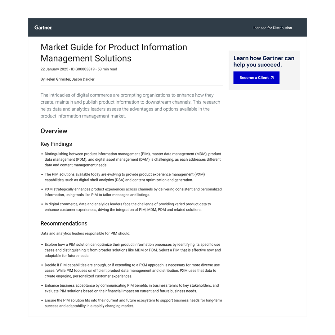 What is PIM Software (Product Information Management) | Contentserv
